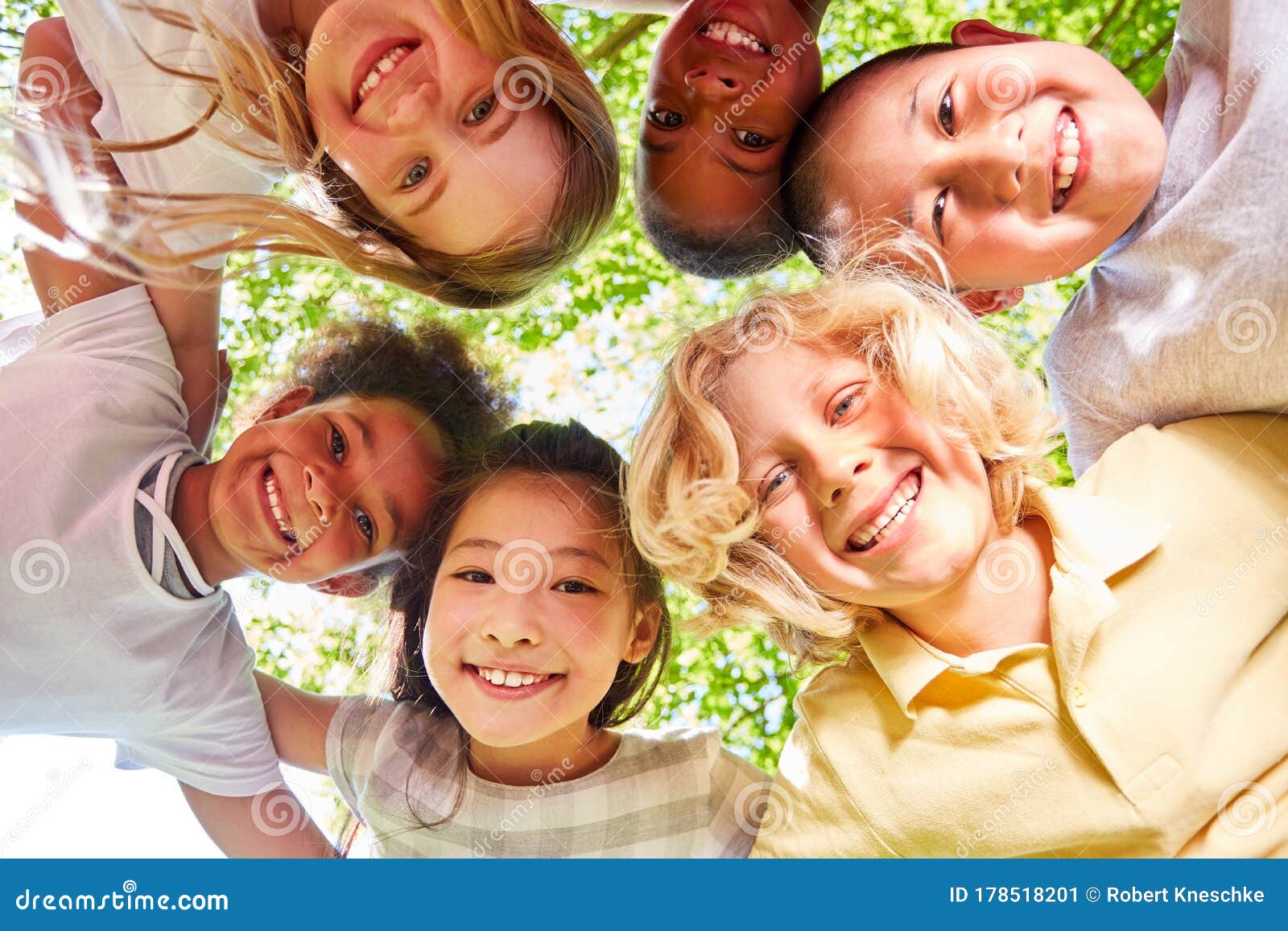 Laughing Multicultural Kids As Integration Concept Stock Image - Image ...