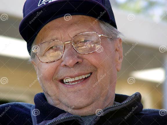 Laughing old man stock image. Image of laughing, loving - 1406411