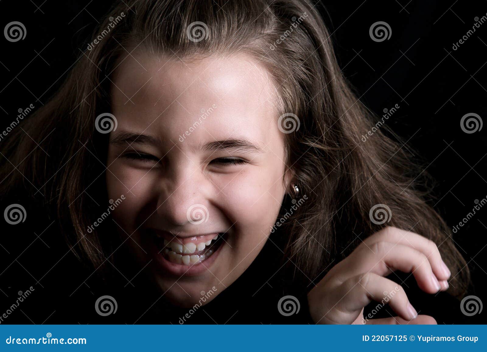 Laughing out loud stock image. Image of black, hair, attractive - 22057125