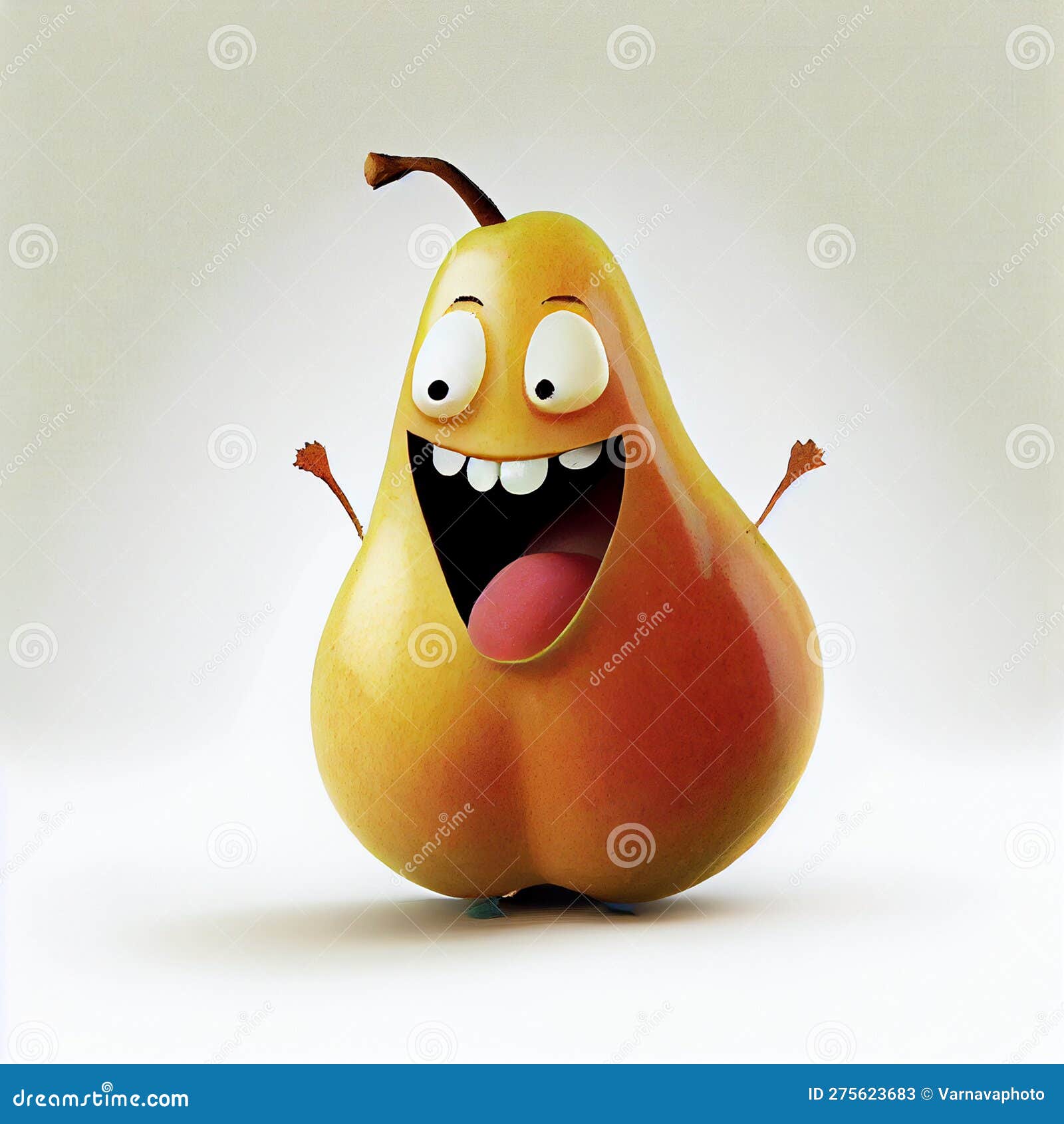 A Laughing Pear: Adding a Playful Touch To Your Designs. Generated AI ...
