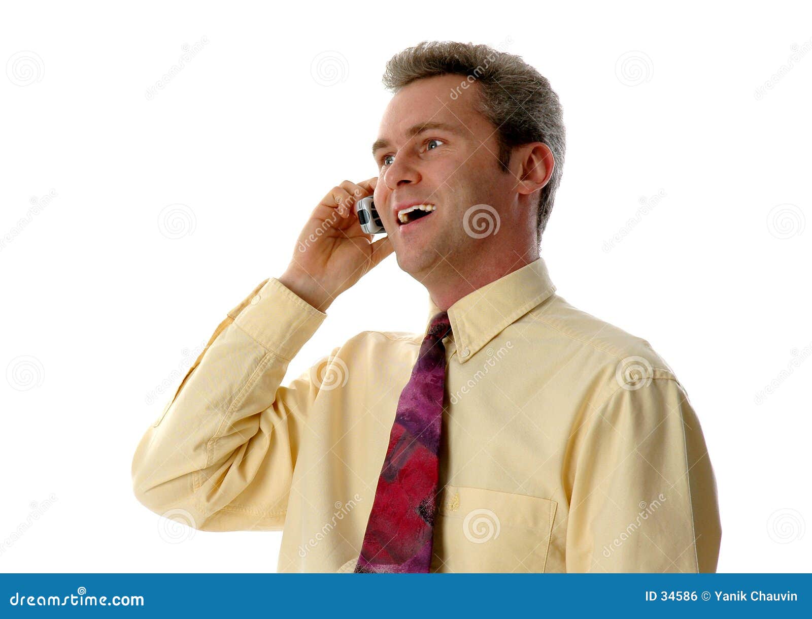 Laughing on the phone stock photo. Image of good, telephone - 34586