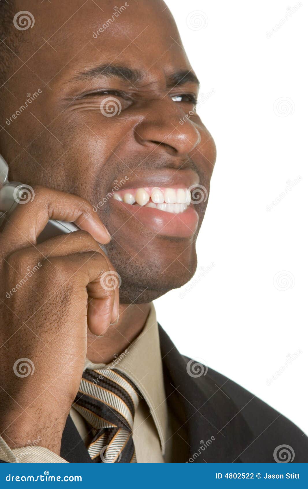 Laughing Phone Person stock photo. Image of suit, joyful - 4802522