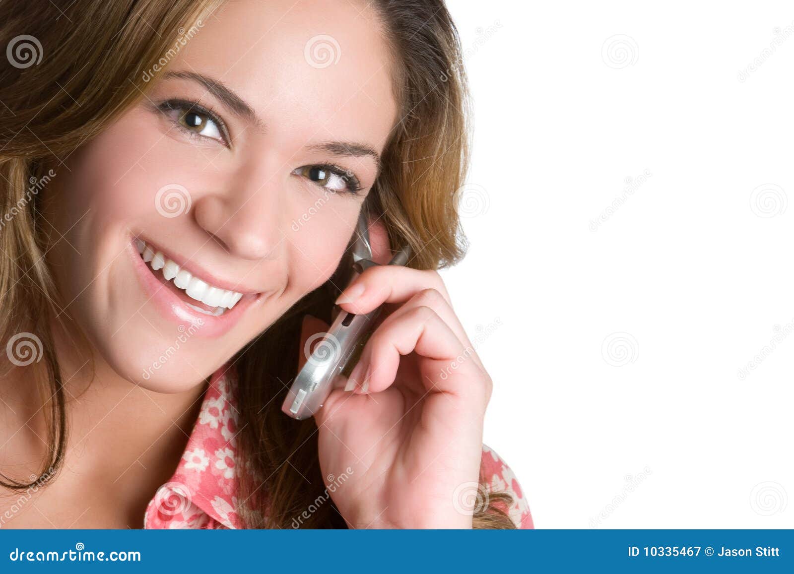 Laughing Phone Woman stock image. Image of close, space - 10335467