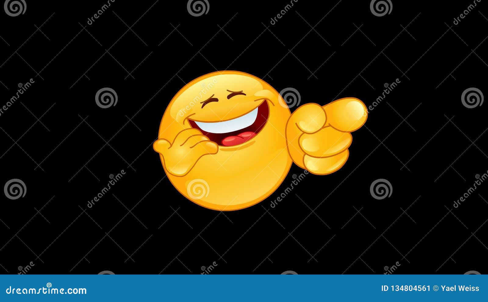Laughing and Pointing Emoticon Animation Stock Video - Video of joke ...