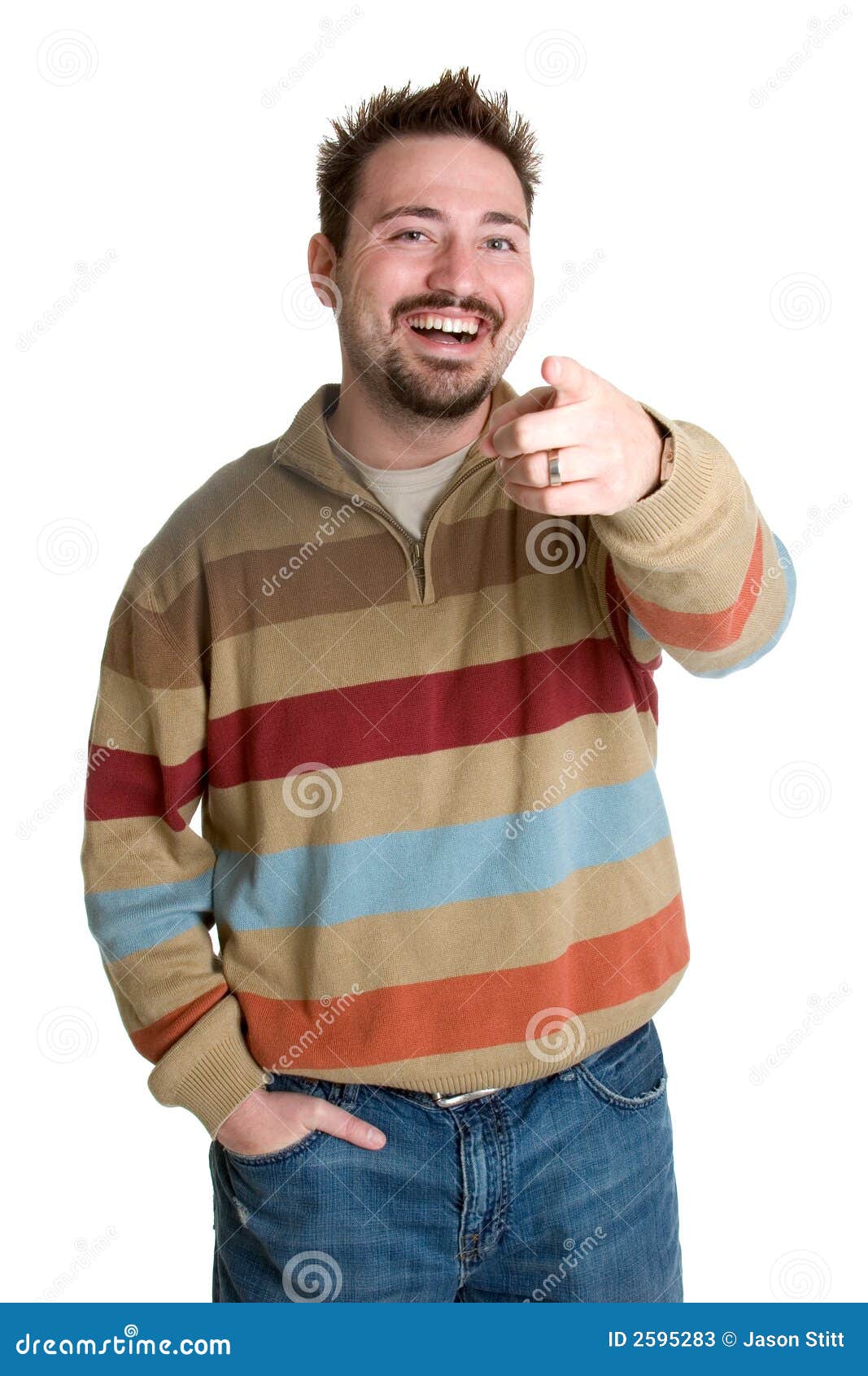 Laughing Pointing Man stock image. Image of pointing, funny - 2595283