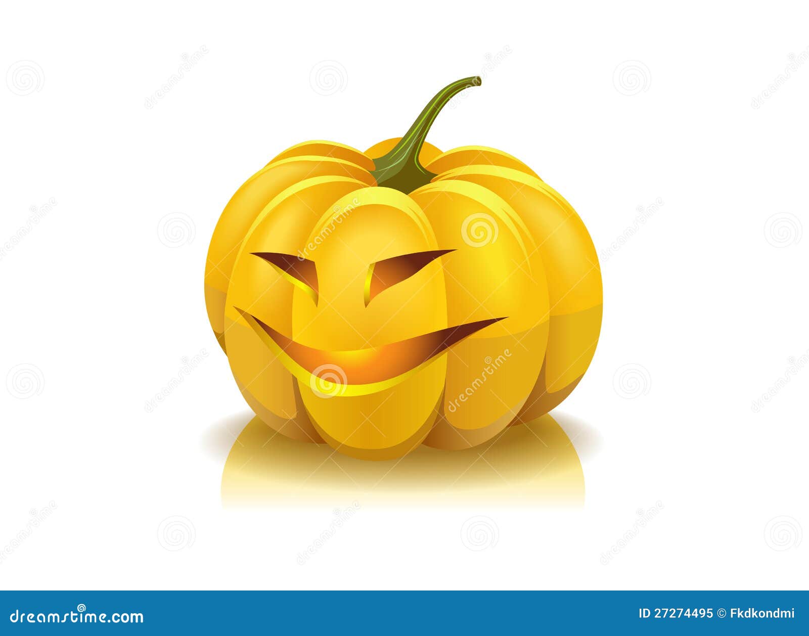 Laughing pumpkin. stock vector. Illustration of pumpkin - 27274495
