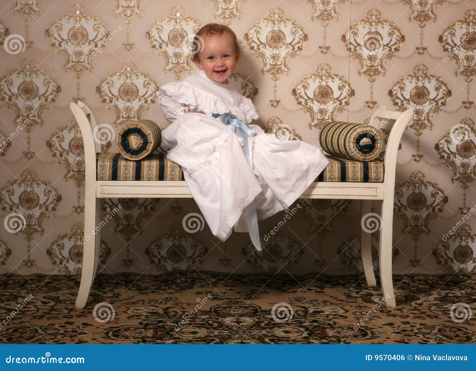 Laughing retro baby stock photo. Image of child, luxury - 9570406
