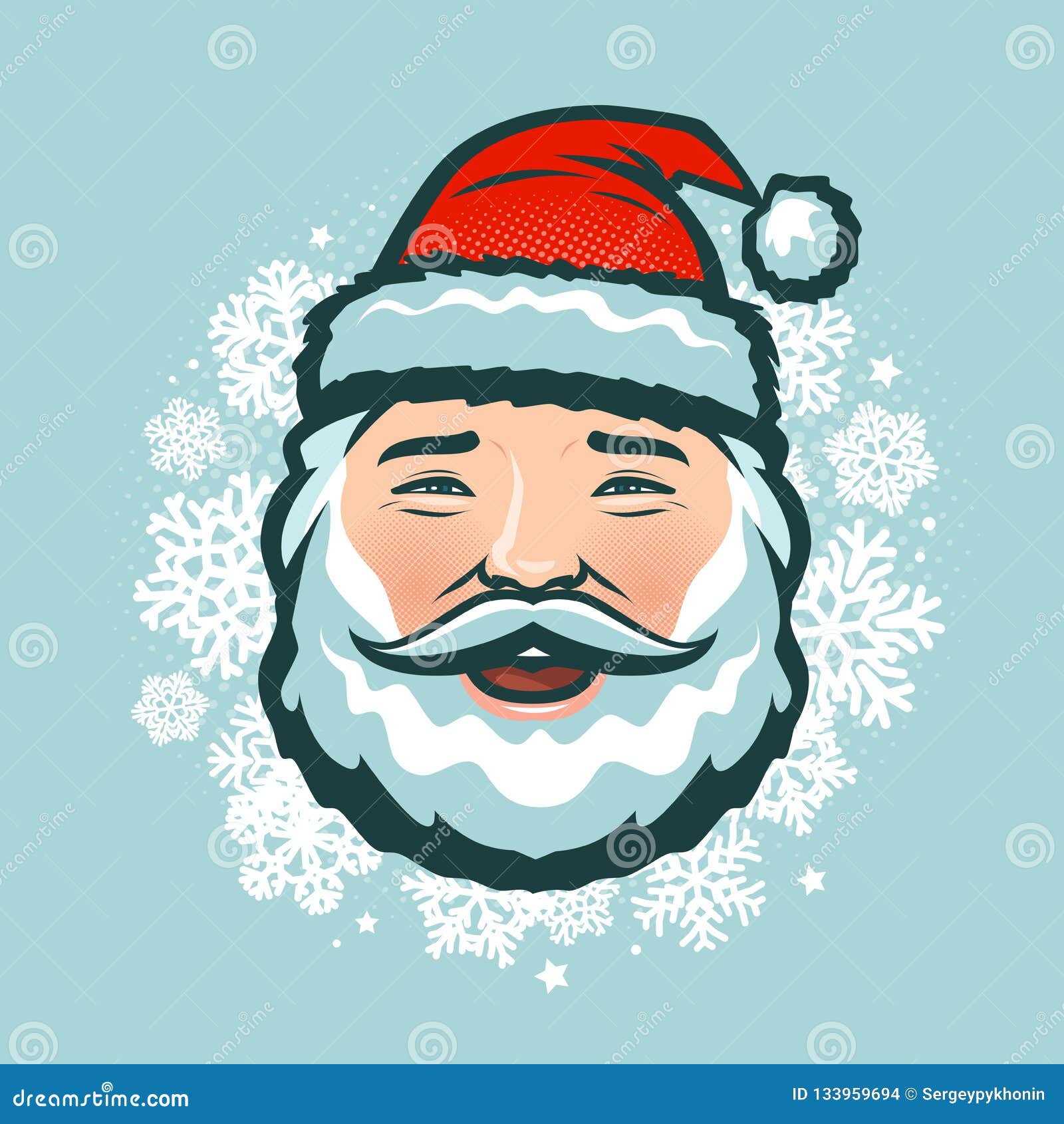 Laughing Santa Claus Vector Illustration | CartoonDealer.com #17263732