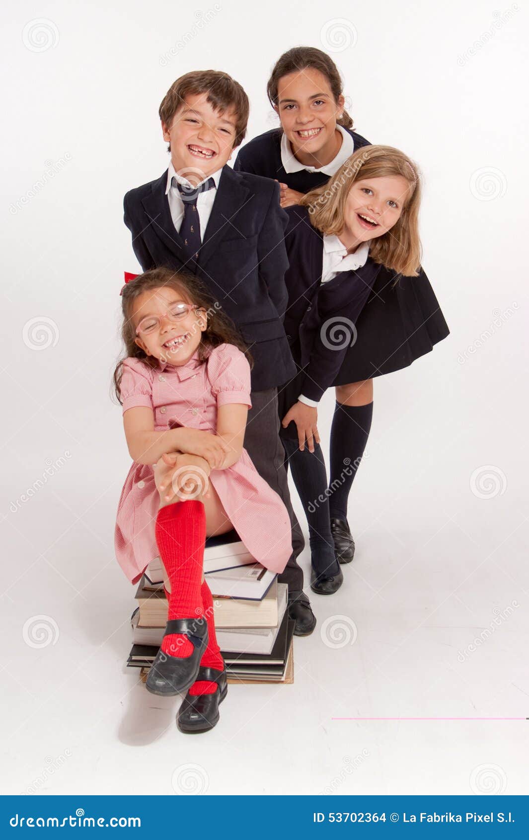 Laughing school kids stock photo. Image of humor, brother - 53702364