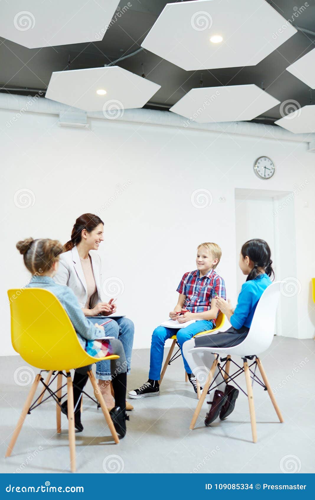 Conversation practice stock photo. Image of classmate - 109085334