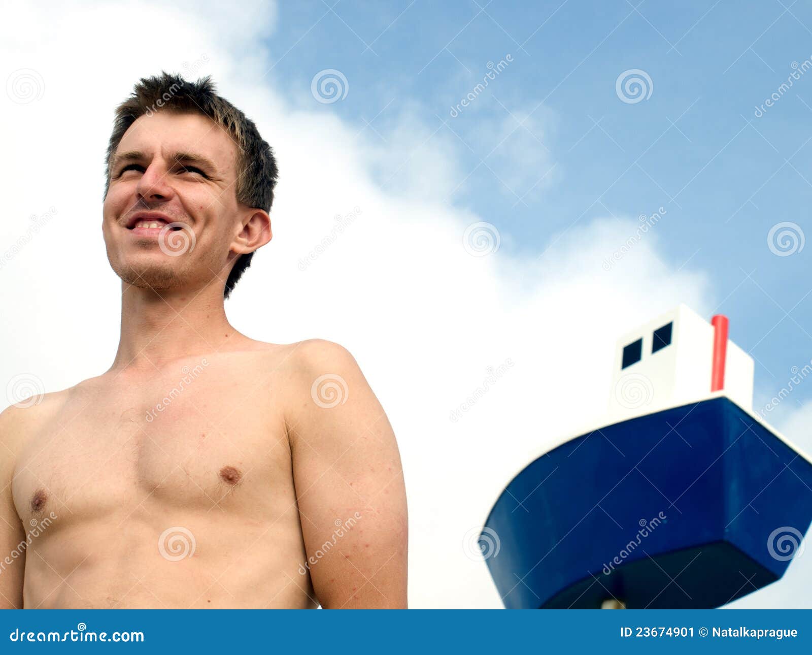 Laughing Seaman stock image. Image of laughing, leisure - 23674901