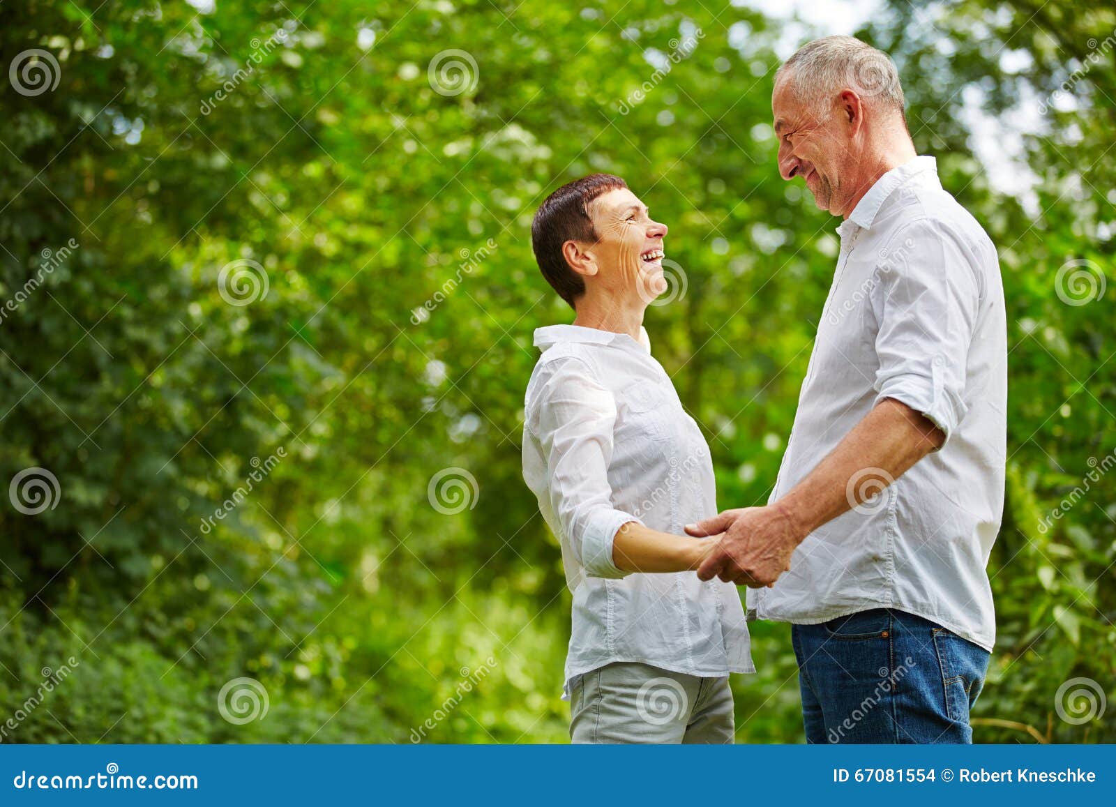 Laughing Senior People in Nature Stock Photo - Image of fall, agency ...