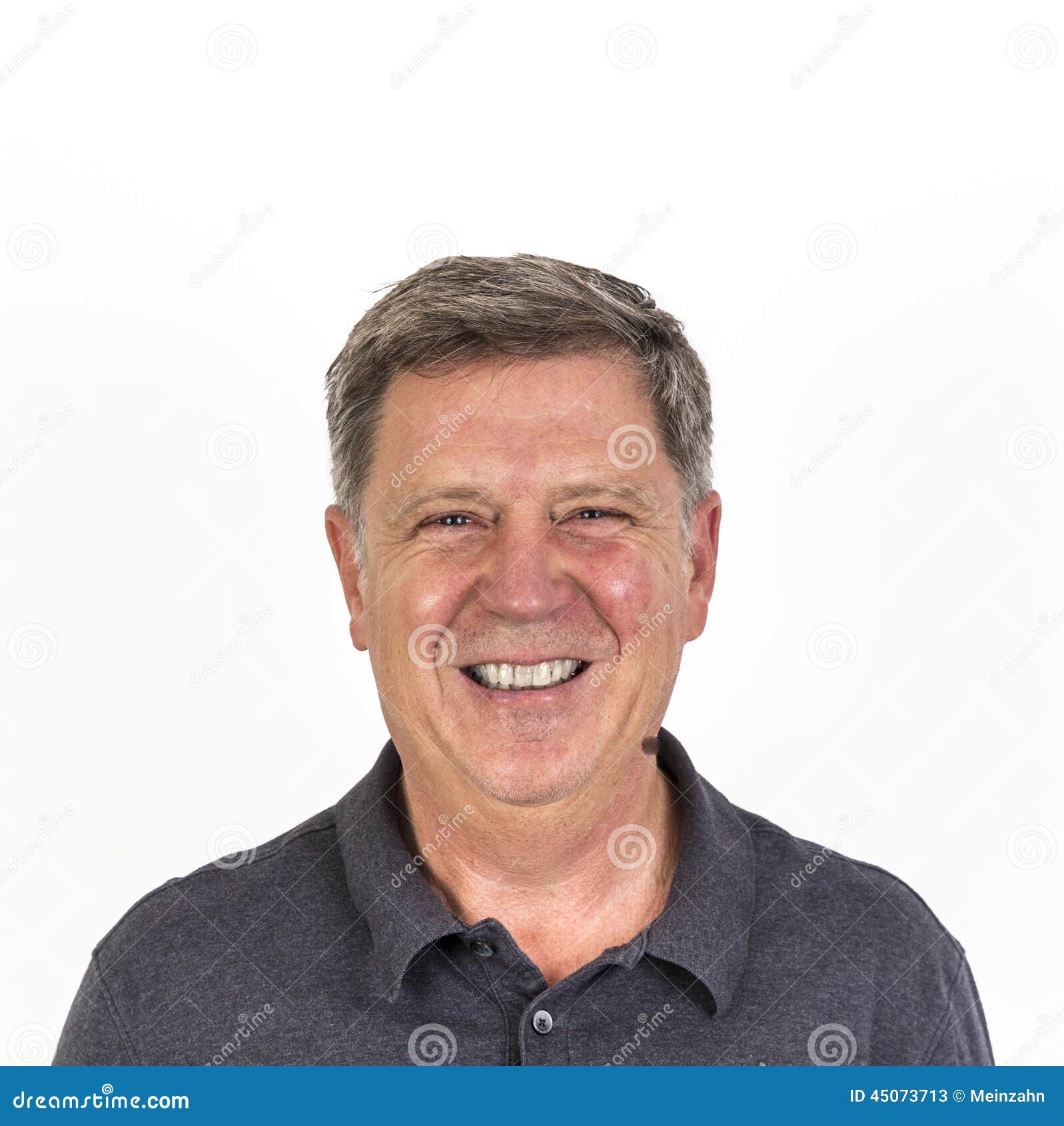 Laughing and Smiling Senior Man Stock Image - Image of toothy, smiling ...
