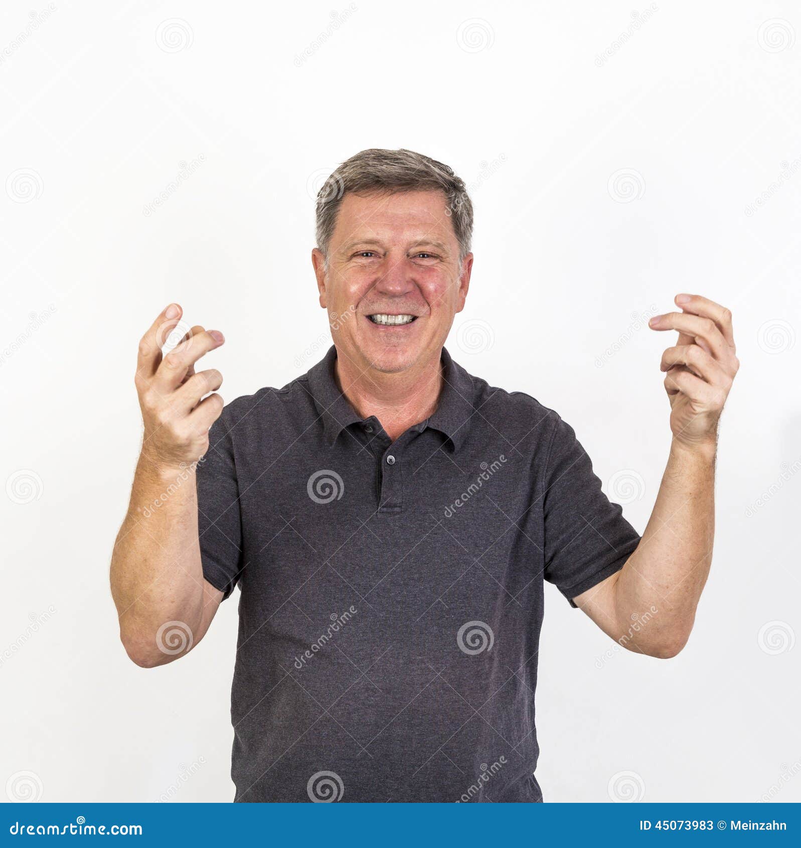 Laughing and Smiling Senior Man Stock Image - Image of friendly ...