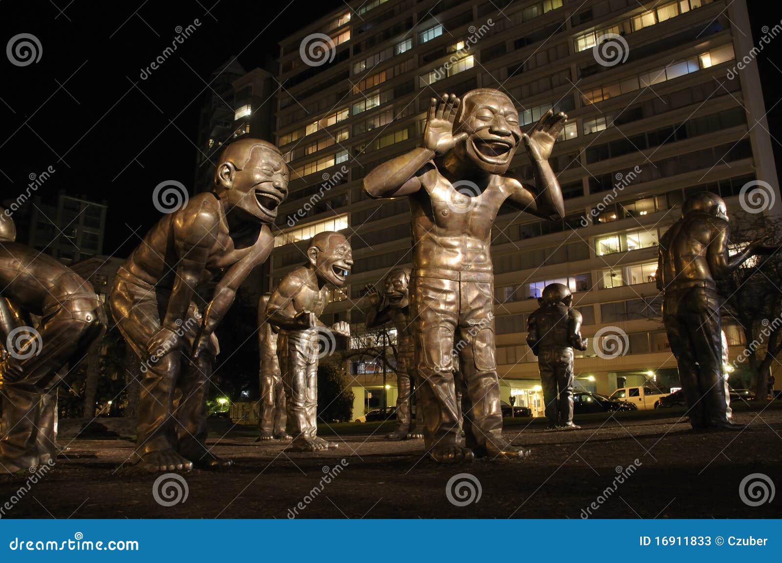 Laughing Statues at English Bay Editorial Stock Photo - Image of ...