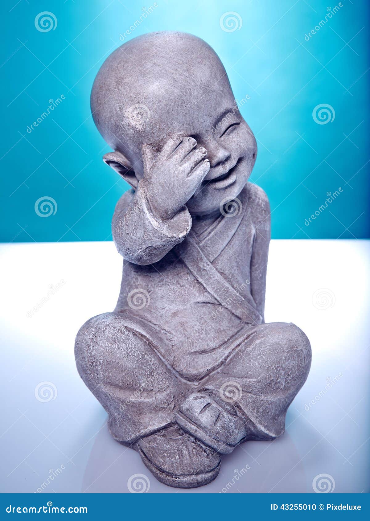 Laughing stone buddah stock photo. Image of figure, buddhism - 43255010