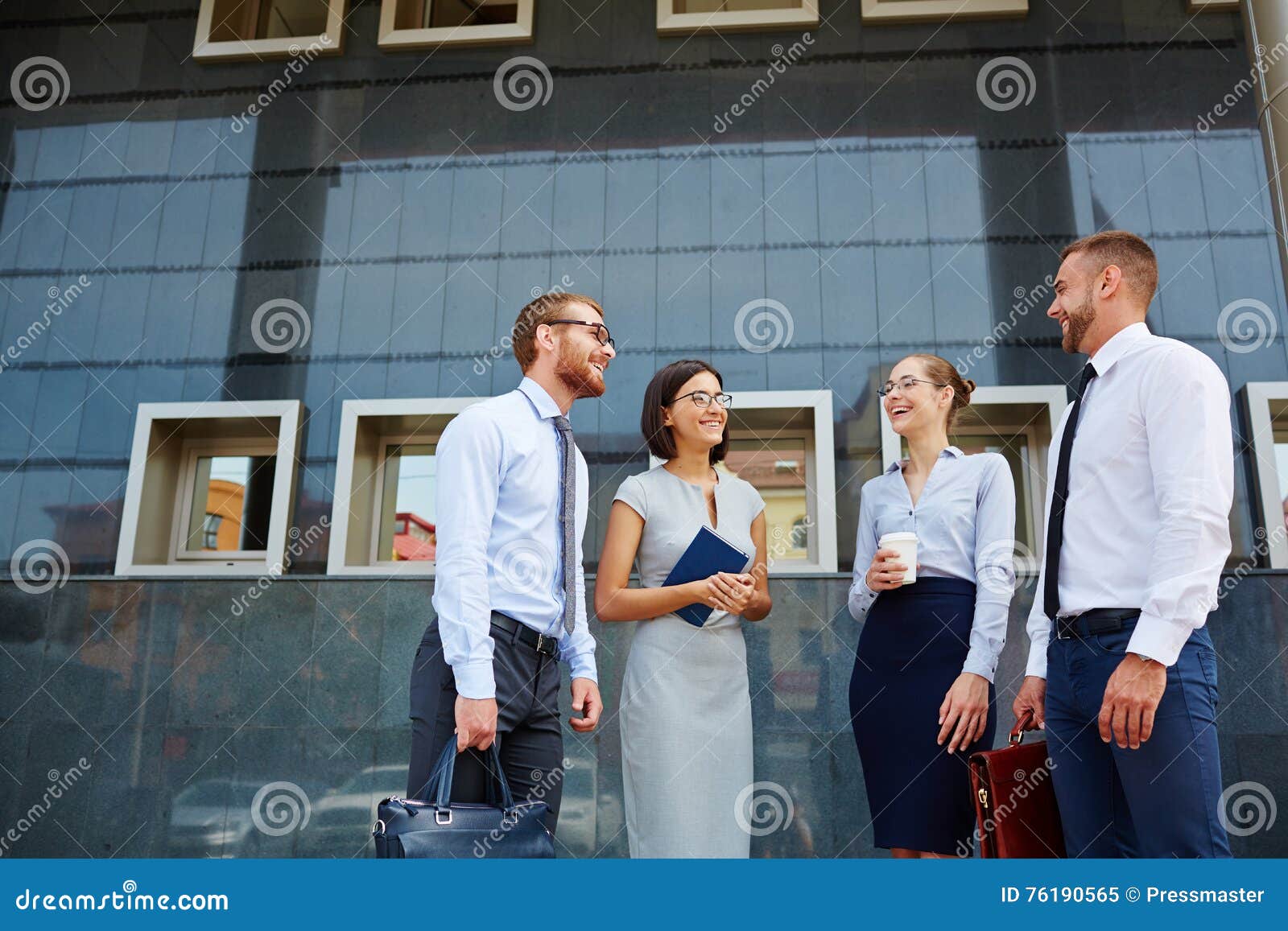 Laughing during talk stock image. Image of urban, colleague - 76190565