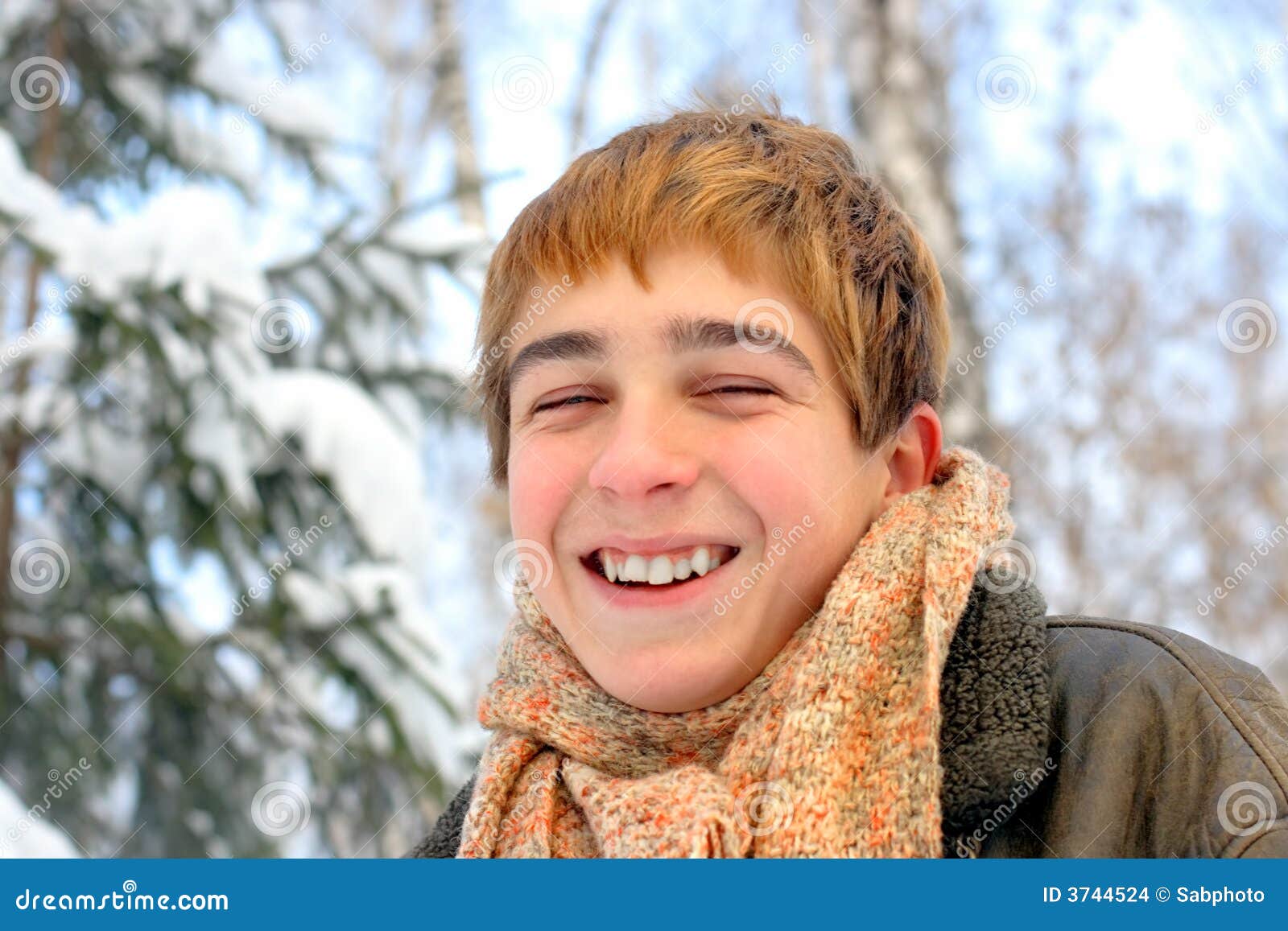 Laughing teenager stock photo. Image of laughing, face - 3744524