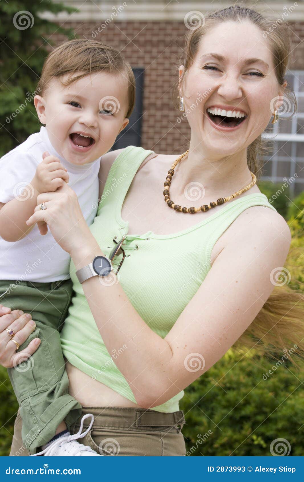 Laughing together stock image. Image of brick, open, hands - 2873993