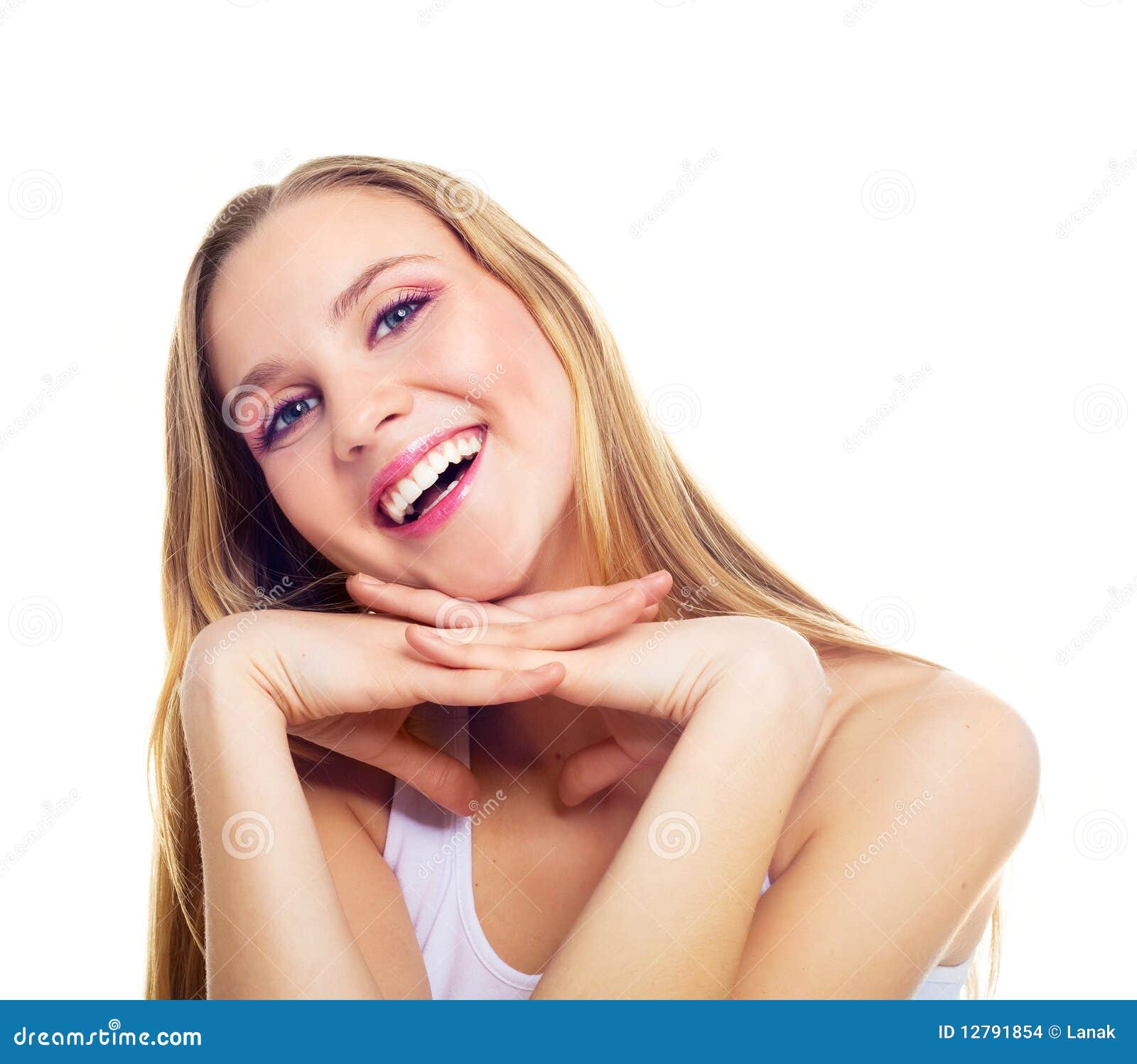 Laughing woman stock photo. Image of beautiful, carefree - 12791854