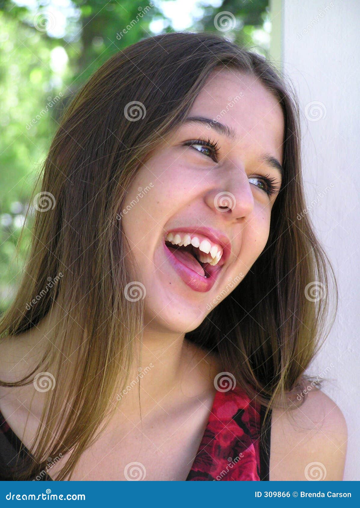 Laughing Woman stock photo. Image of female, cute, mixed - 309866
