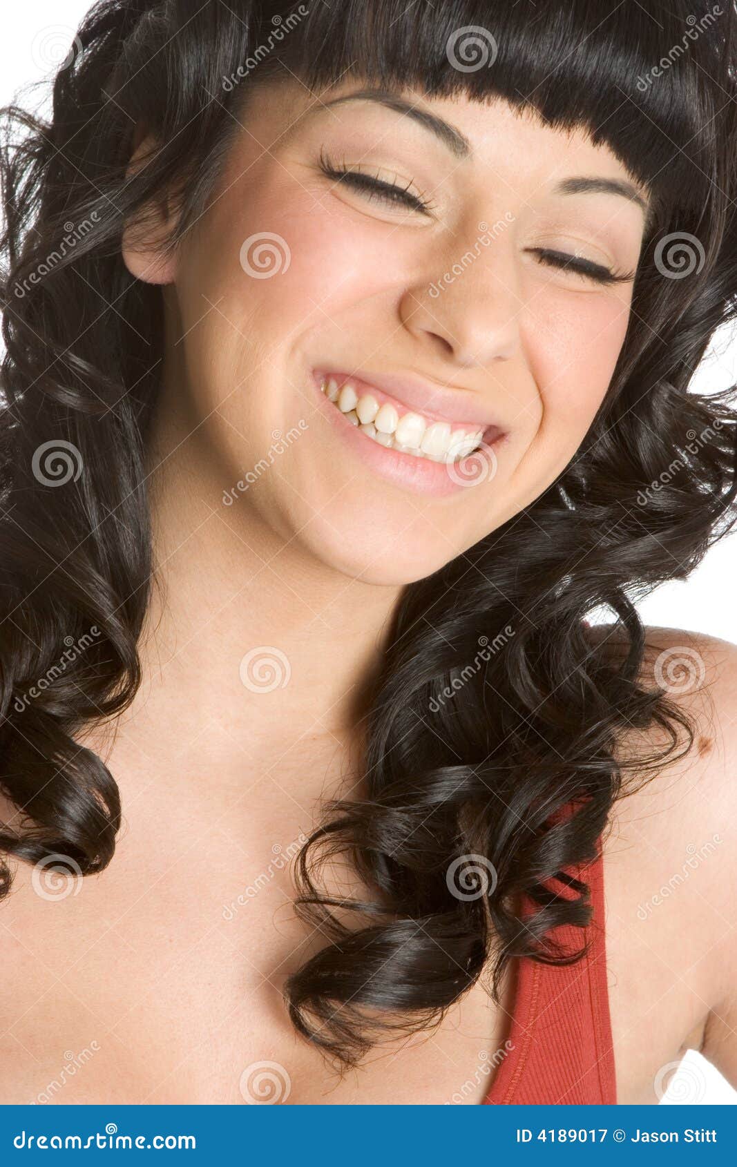 Laughing Woman stock image. Image of joyful, portrait - 4189017