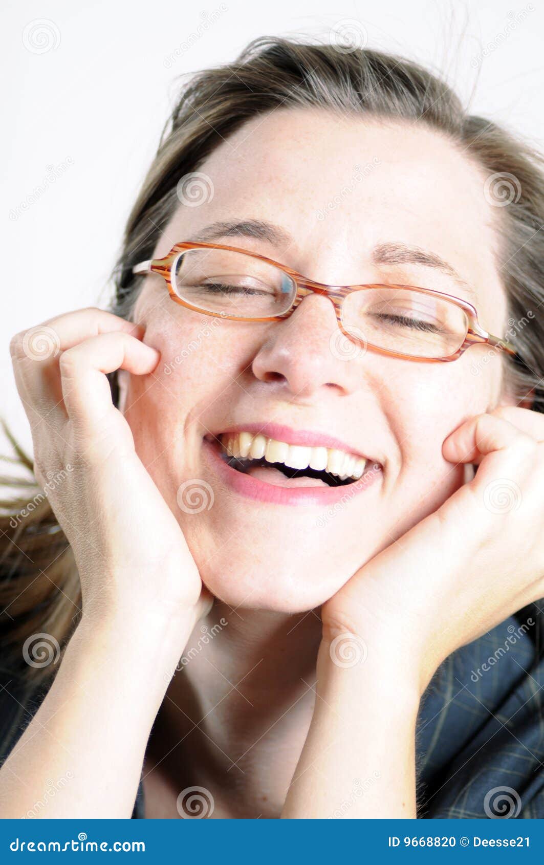 Laughing woman stock photo. Image of beautiful, young - 9668820