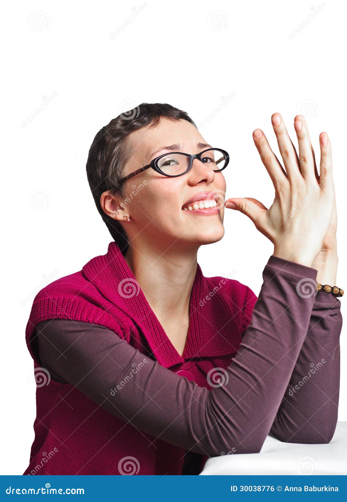 Laughing Woman stock photo. Image of advertisement, expression - 30038776