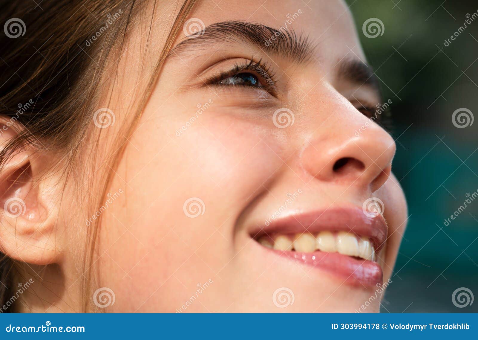 Laughing Woman Portrait Of Happy Smiling Girl Cheerful Young