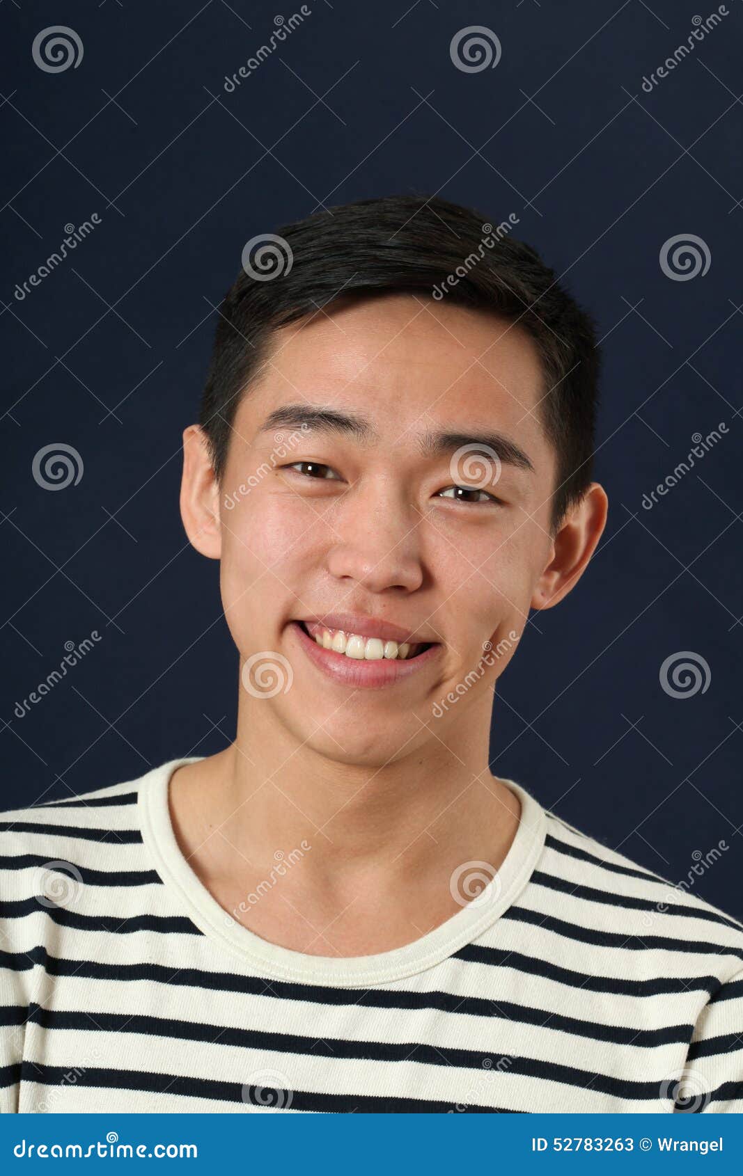 Laughing Young Asian Man Looking at Camera Stock Image - Image of ...