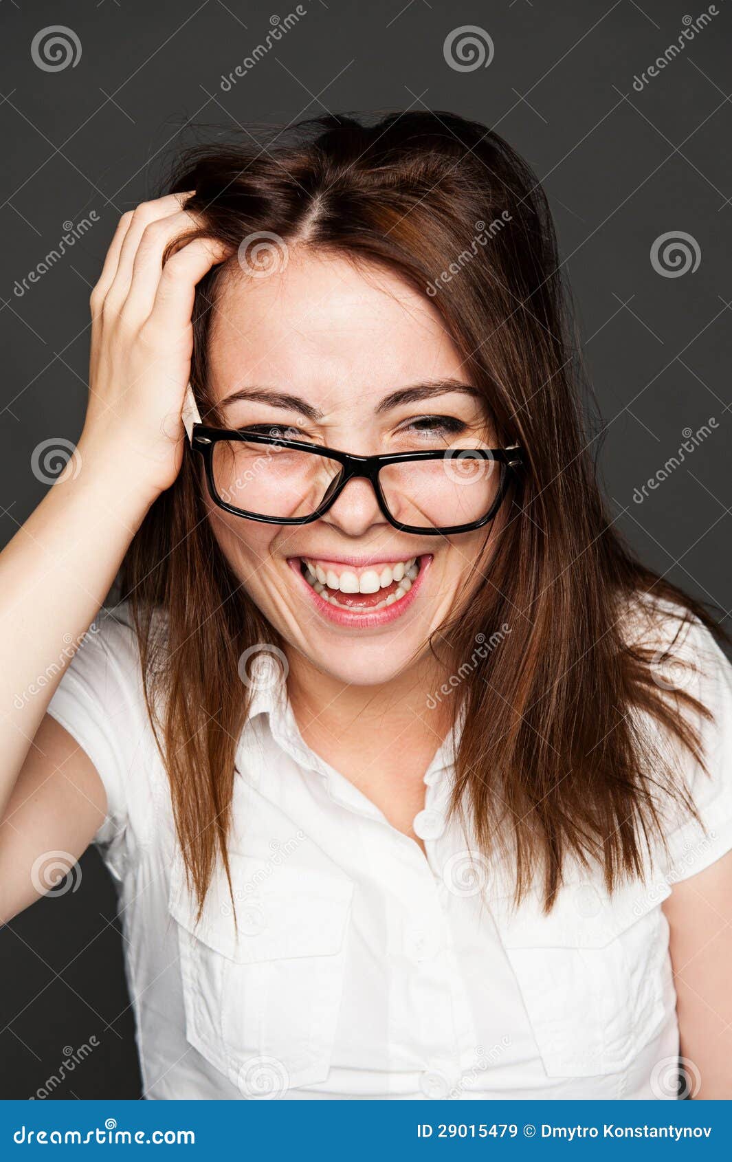 Laughing young woman stock image. Image of white, laugh - 29015479