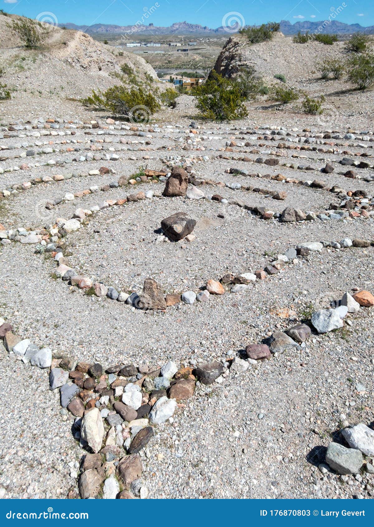 The Laughlin Labyrinths, Laughlin, Nevada Stock Image - Image of ...
