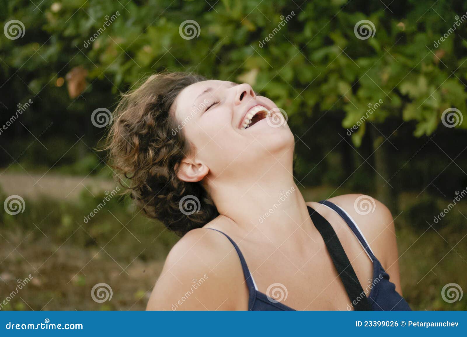 Laughter stock photo. Image of charming, forest, laughter - 23399026