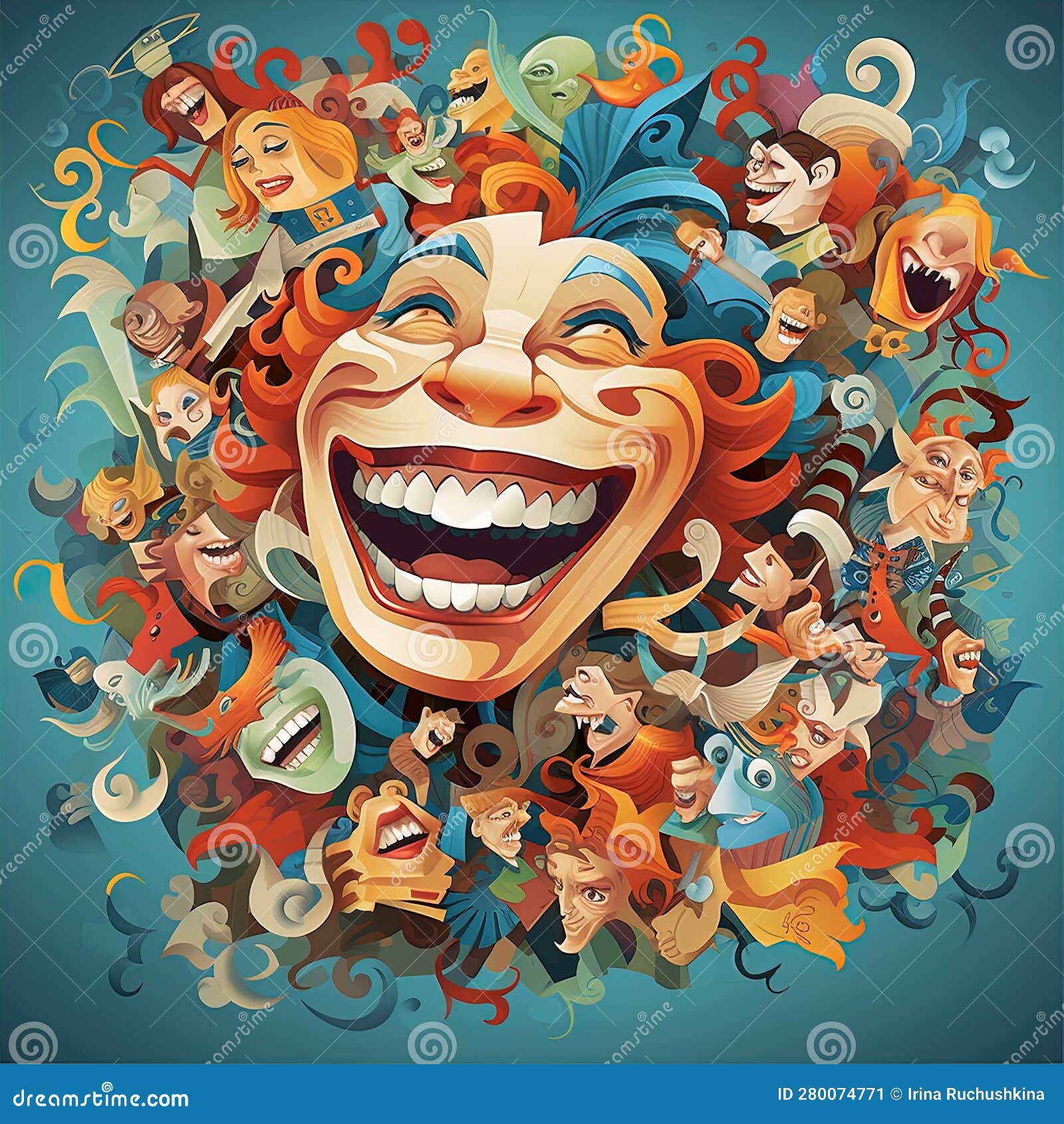 Laughter Day Concept Vector Banner. Generative AI Stock Illustration ...