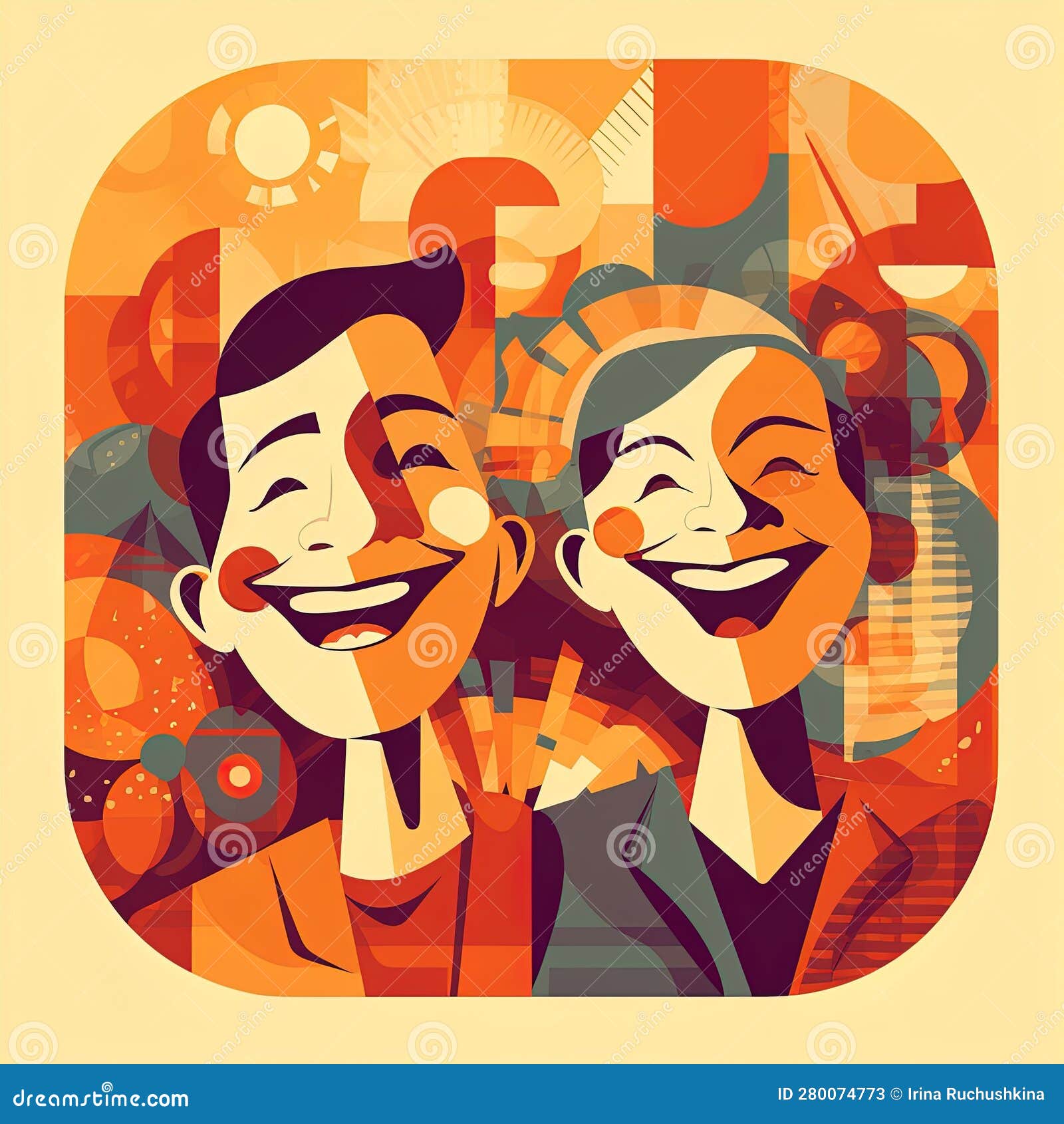 Laughter Day Concept Vector Banner. Generative AI Stock Illustration ...