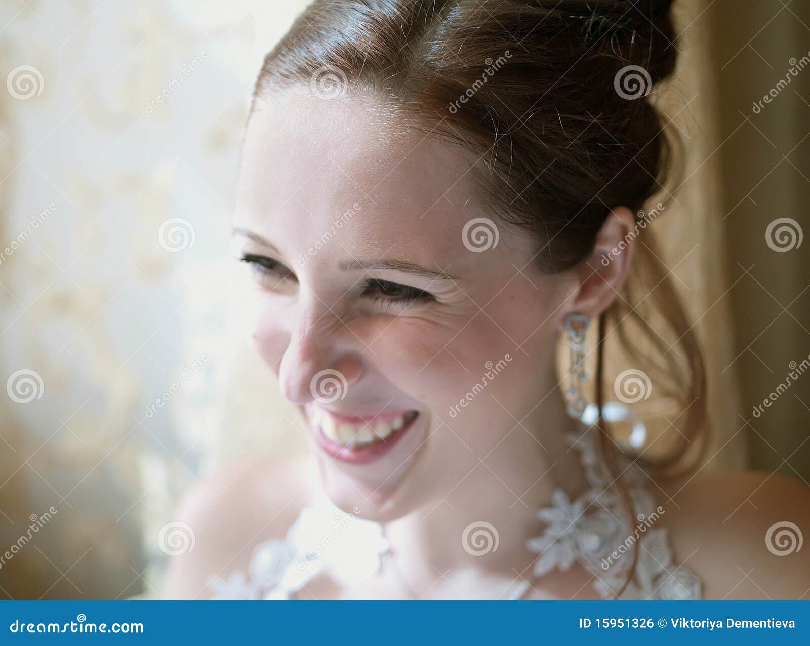 Laughting bride stock photo. Image of adorable, celebration - 15951326