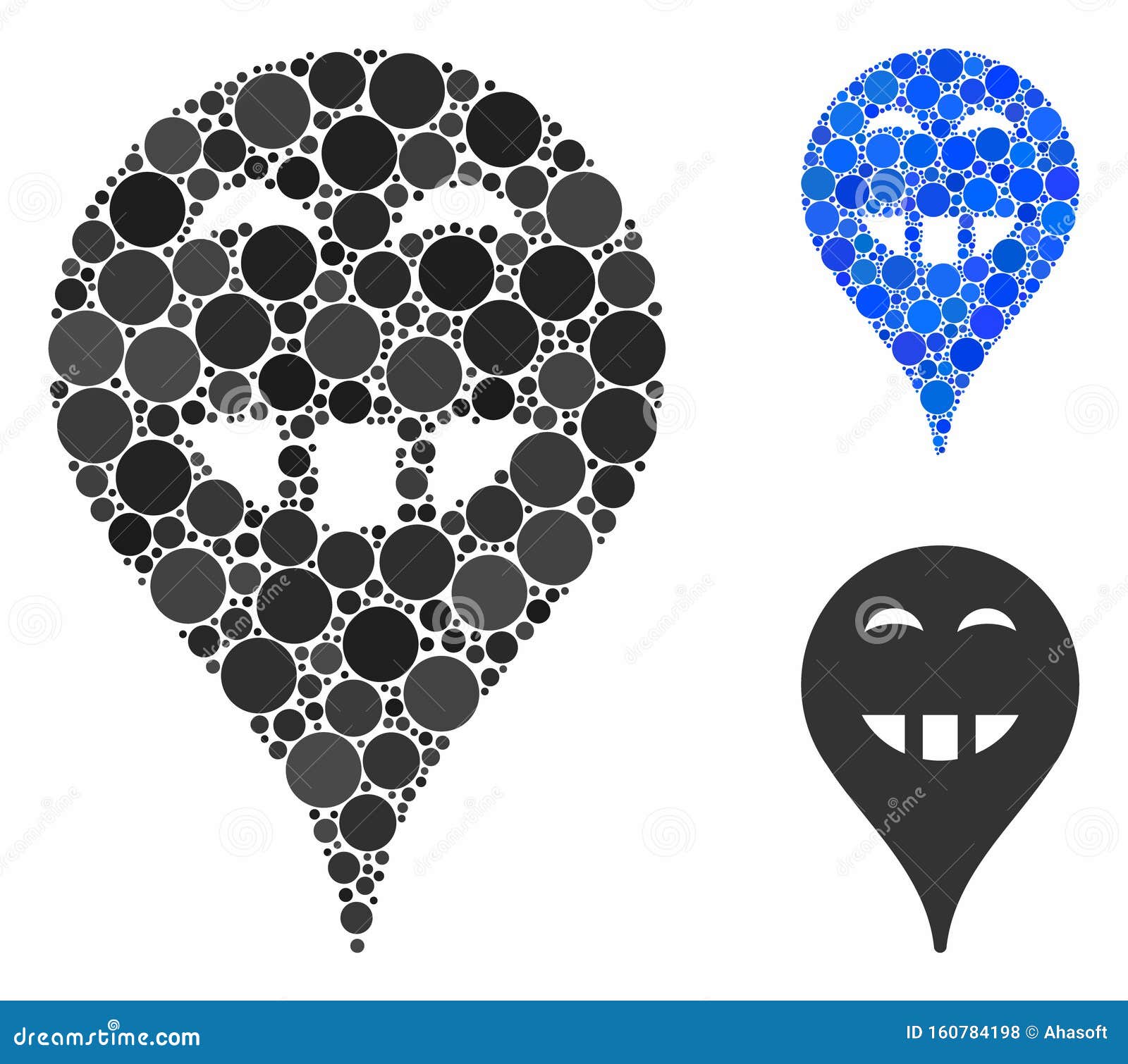 Laugth Smiley Map Marker Composition Icon of Round Dots Stock Vector ... Laugth Smiley Map Marker Composition Icon of Round Dots Stock Vector ...