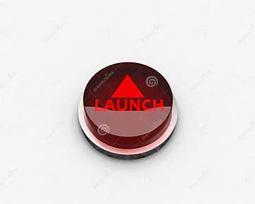 LAUNCH button stock illustration. Illustration of arrow - 16777198
