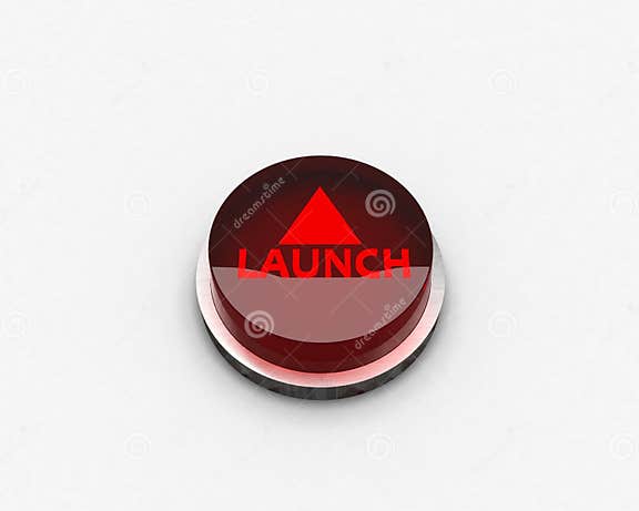 LAUNCH button stock illustration. Illustration of arrow - 16777198