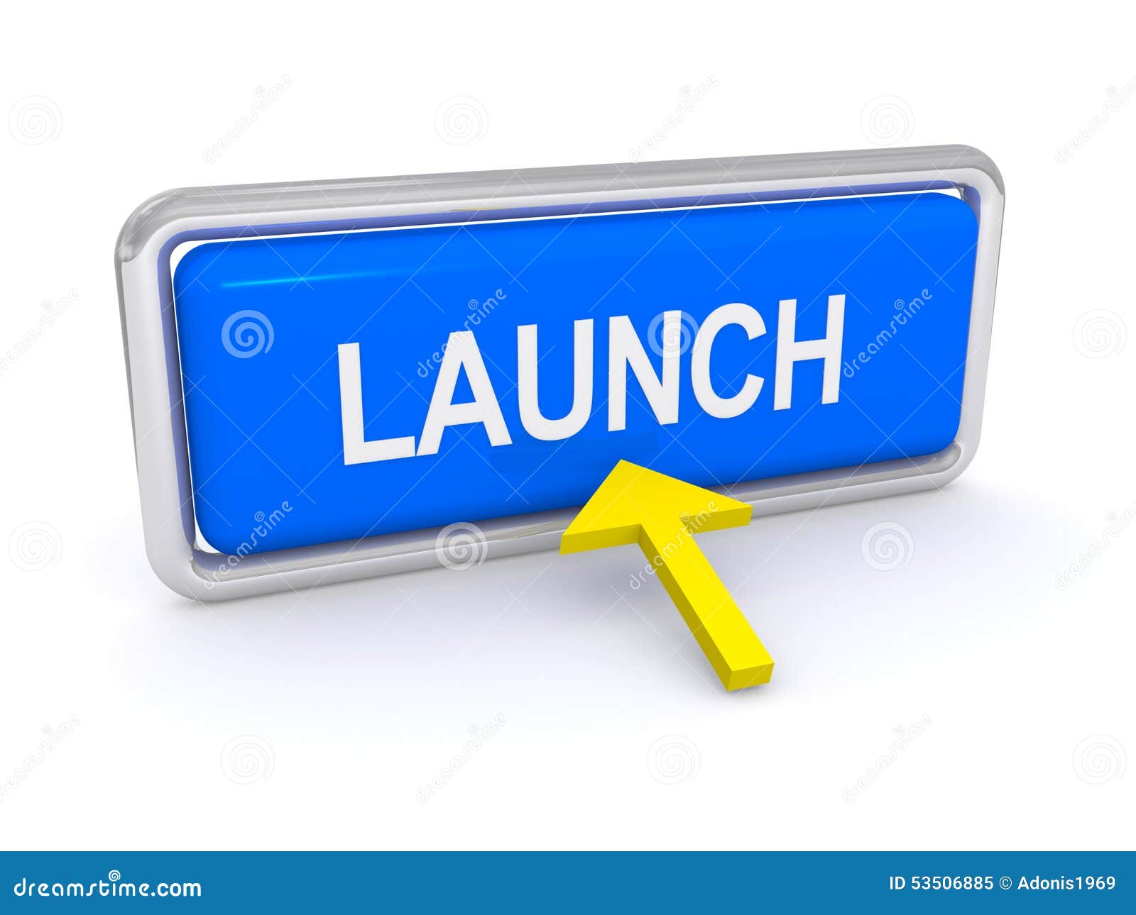 Launch button stock illustration. Illustration of lettering - 53506885