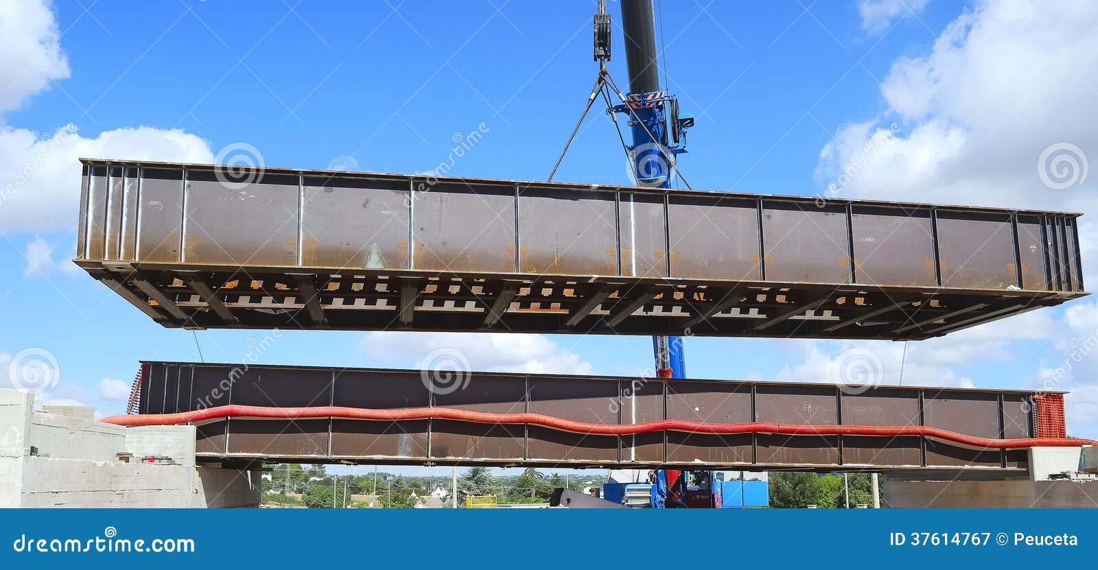Launch in COR-TEN Steel Bridge Stock Image - Image of construction ...