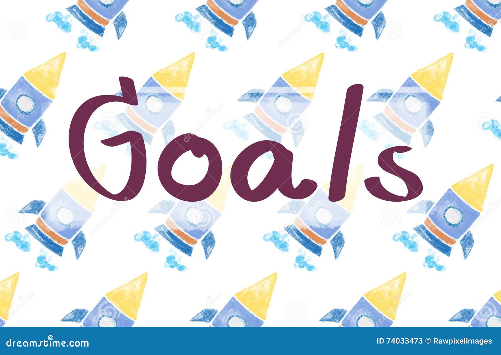 Launch Goals Startup Begin Target Concept Stock Illustration ...