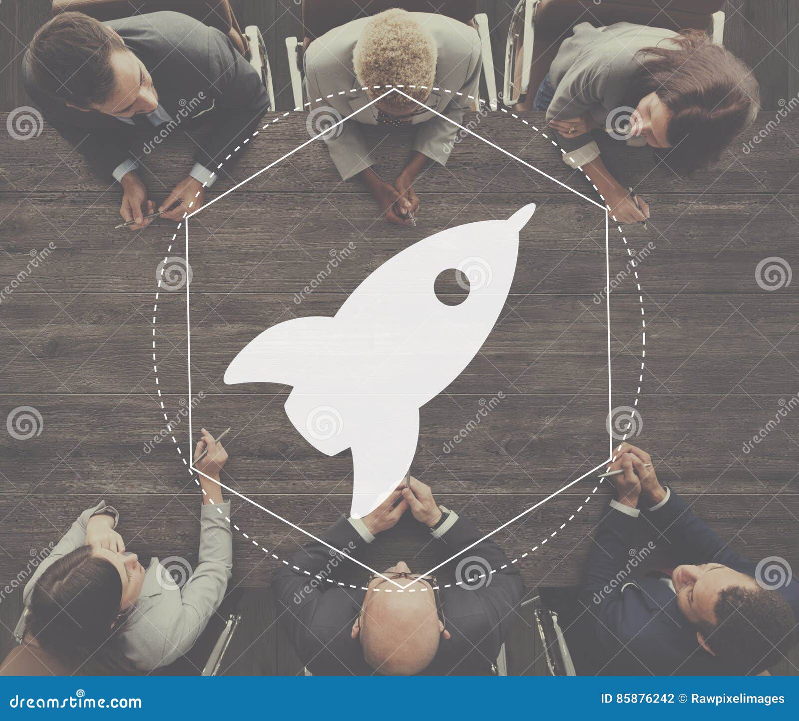 Launch Innovation Creative Development Graphic Concept Stock Photo ...