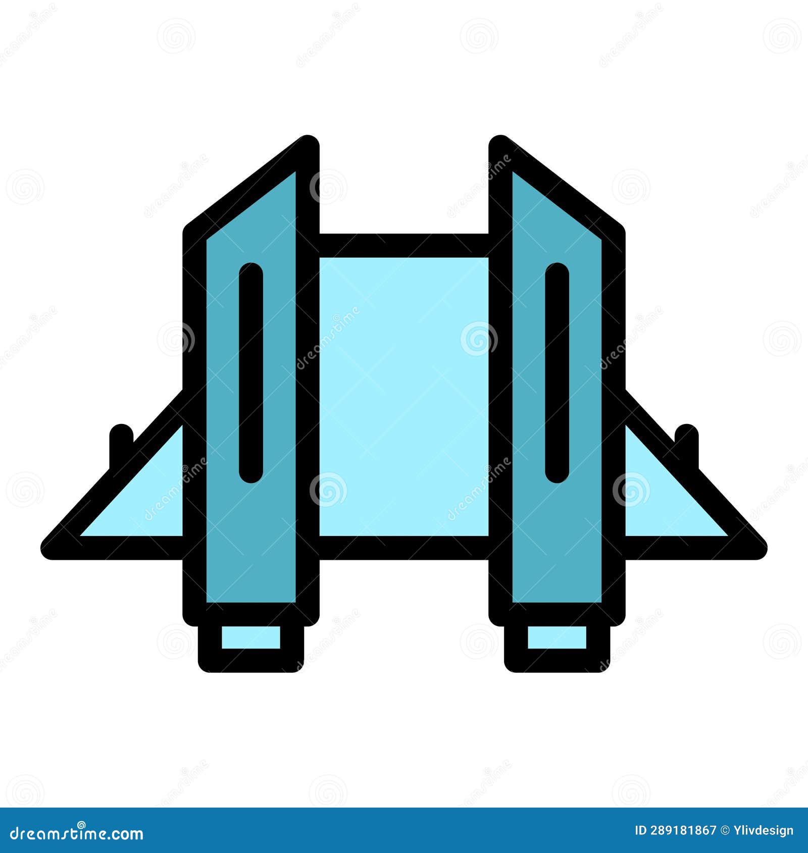 Launch Jetpack Icon Vector Flat Stock Vector - Illustration of isolated ...