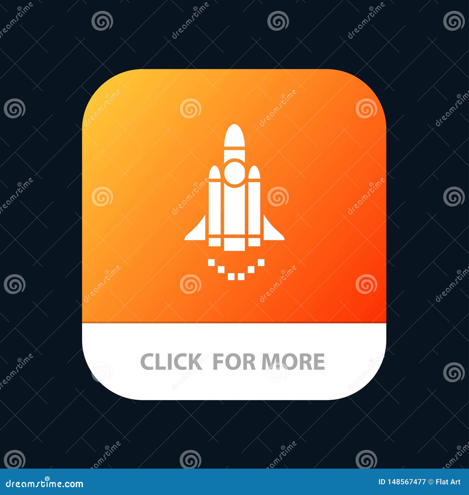 Launch, Launching, Marketing, Promote Mobile App Button. Android and ...