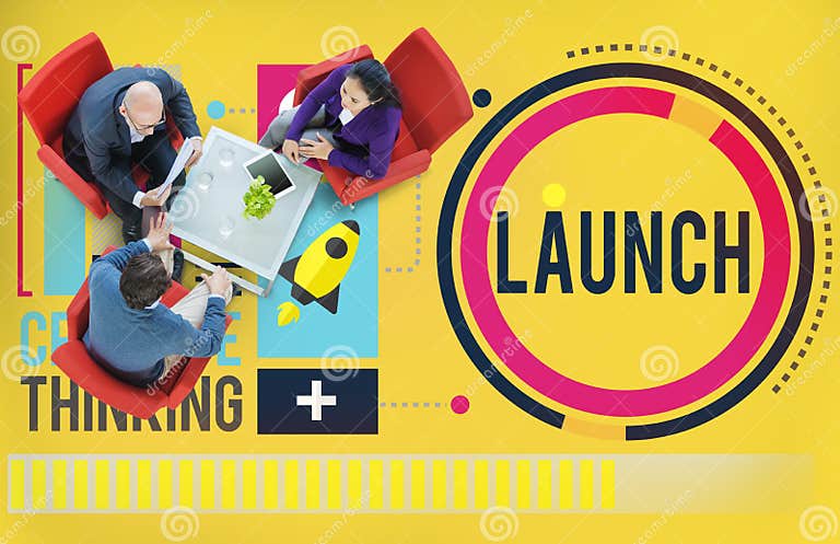 Launch New Business Inauguration Begin Start Concept Stock Photo ...