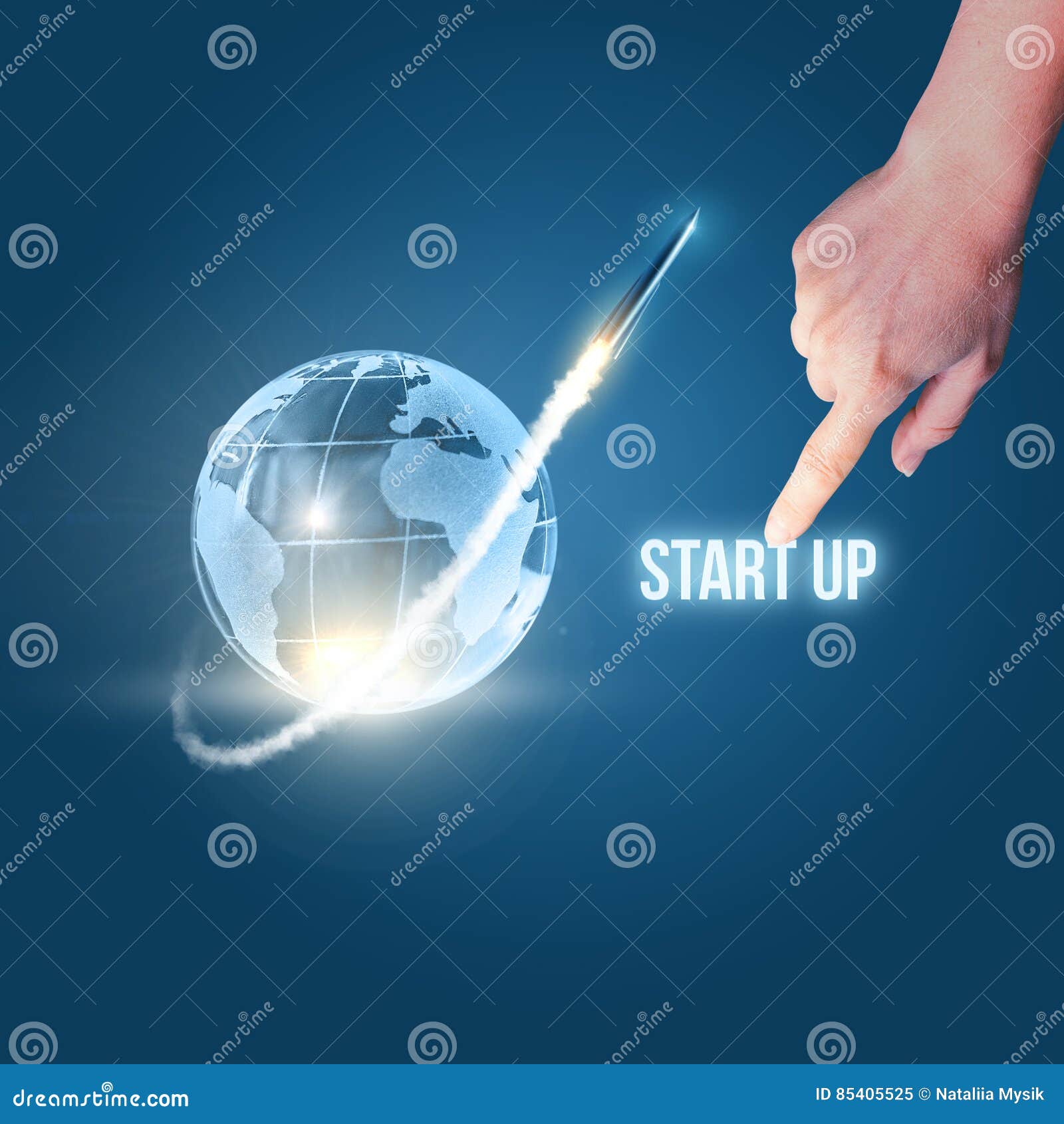 Launch of new start up. stock illustration. Illustration of businessman ...