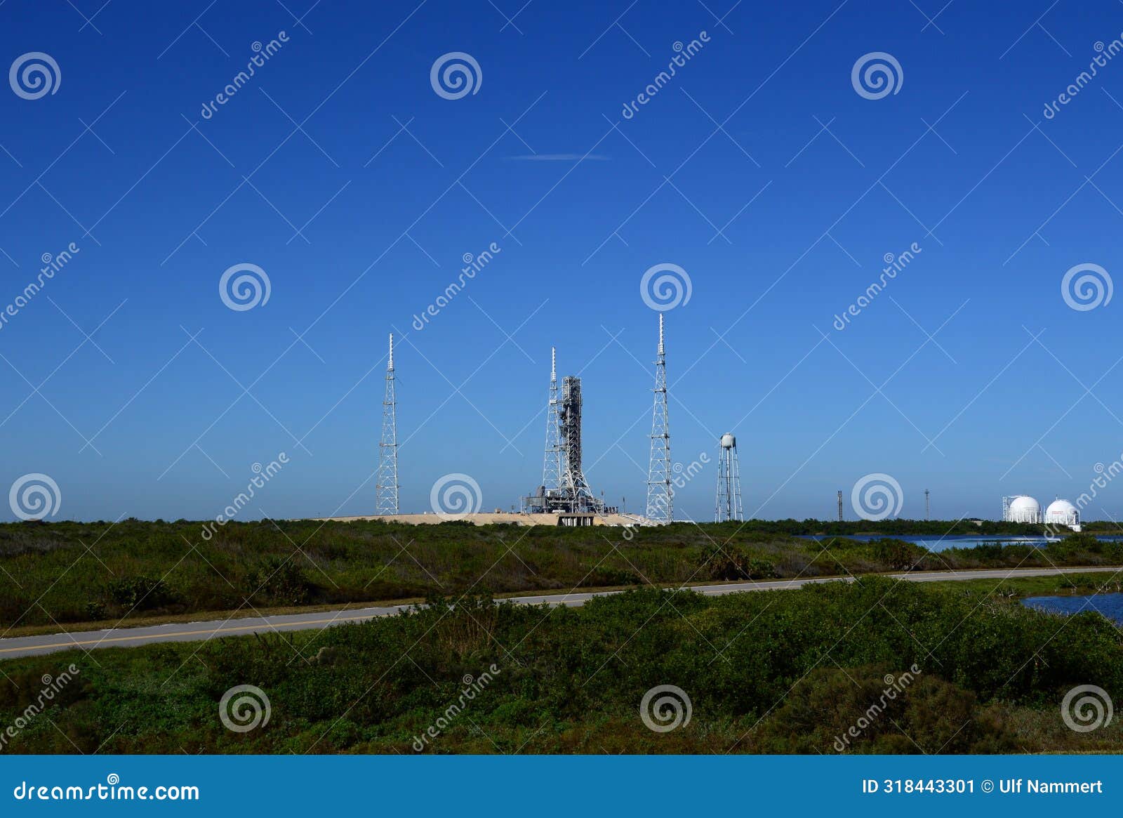 Launch Pad in Kennedy Space Center, Florida Stock Image - Image of ...