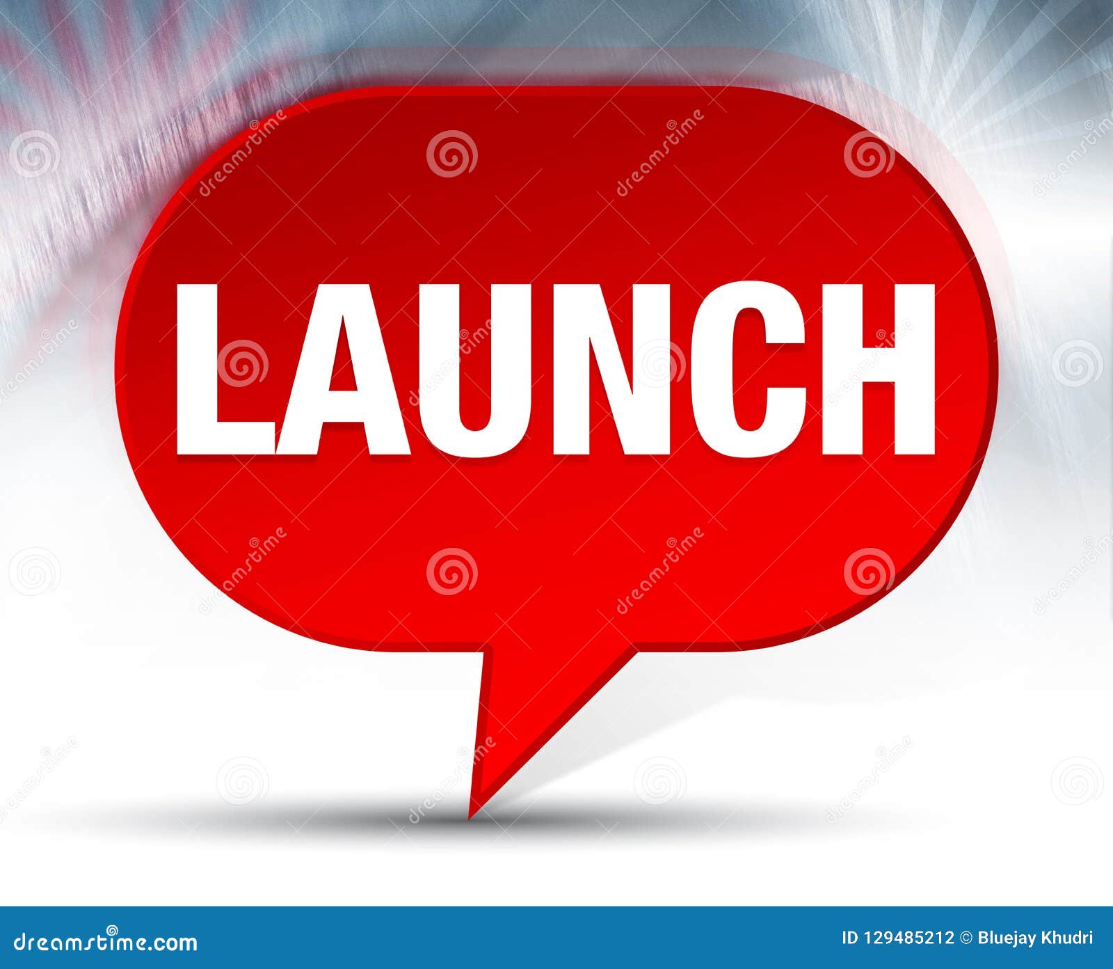 Launch Red Bubble Background Stock Illustration - Illustration of ...
