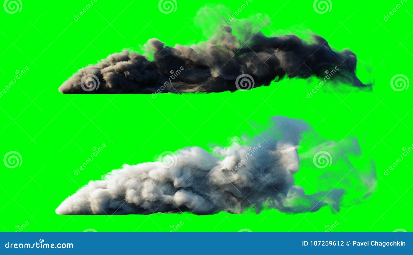 Launch Rocket Isolate. Green Screen. Realistic 4k Animation. Stock ...